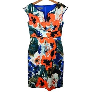 Donna Ricco | Dresses | Donna Ricco Watercolor Floral Print Sheath ...